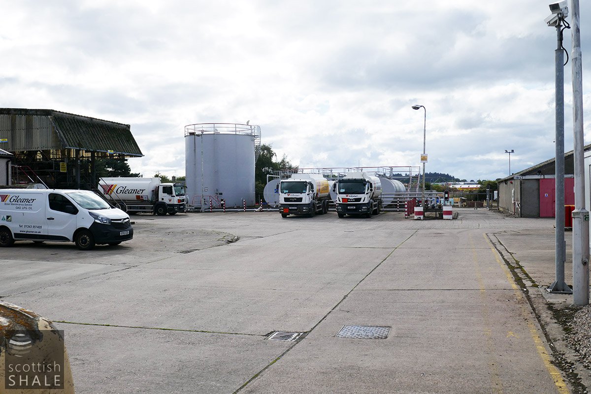 Elgin oil depot - Scottish Shale