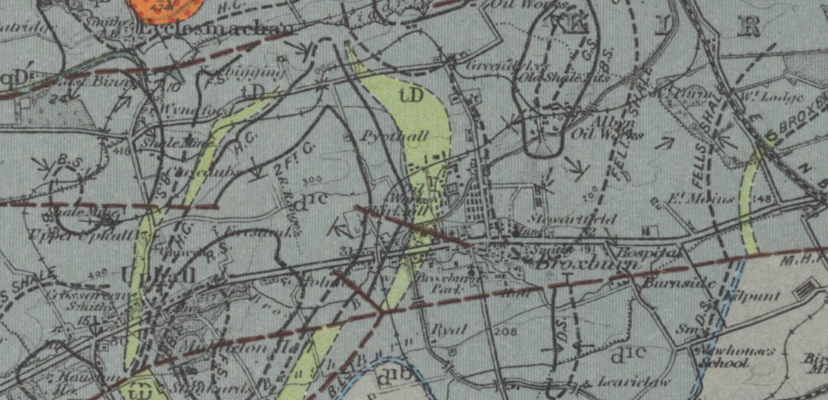 Mines in the Broxburn area - Scottish Shale
